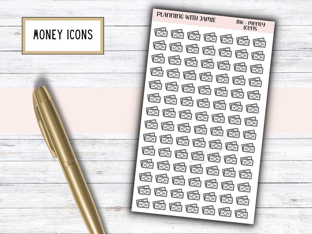MONEY ICONS, Money Stickers, Money Icon Stickers, Daily Icon Stickers ...