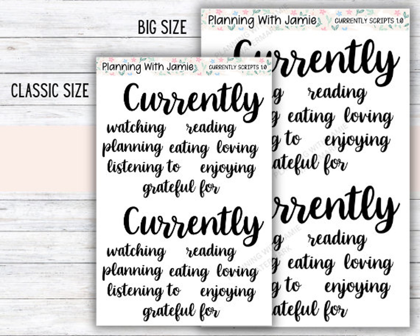 Currently Stickers, Currently Planner Stickers, Currently Prompts ...