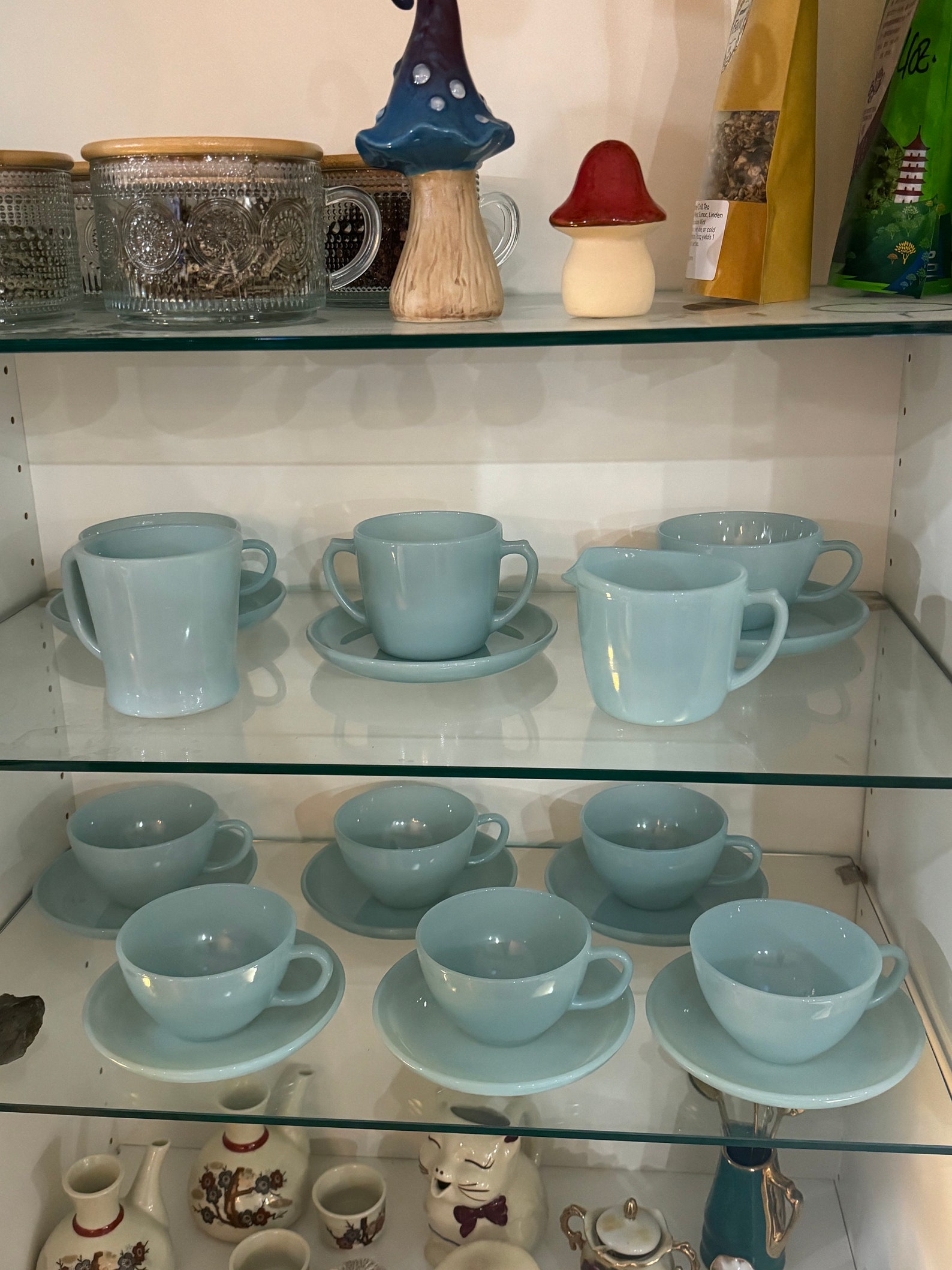 Fire King Azurite Tea Set - Etsy