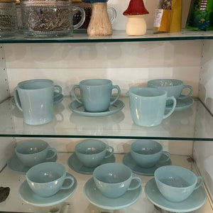 Fire King Azurite Tea Set - Etsy