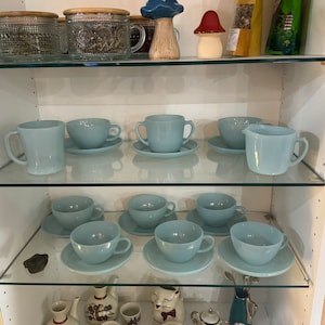 Fire King Azurite Tea Set - Etsy