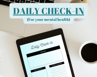 Daily Mental Health Check In - Etsy