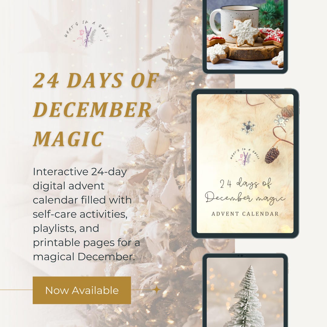 24 Days of December Magic Advent Calendar | Interactive Fillable ...