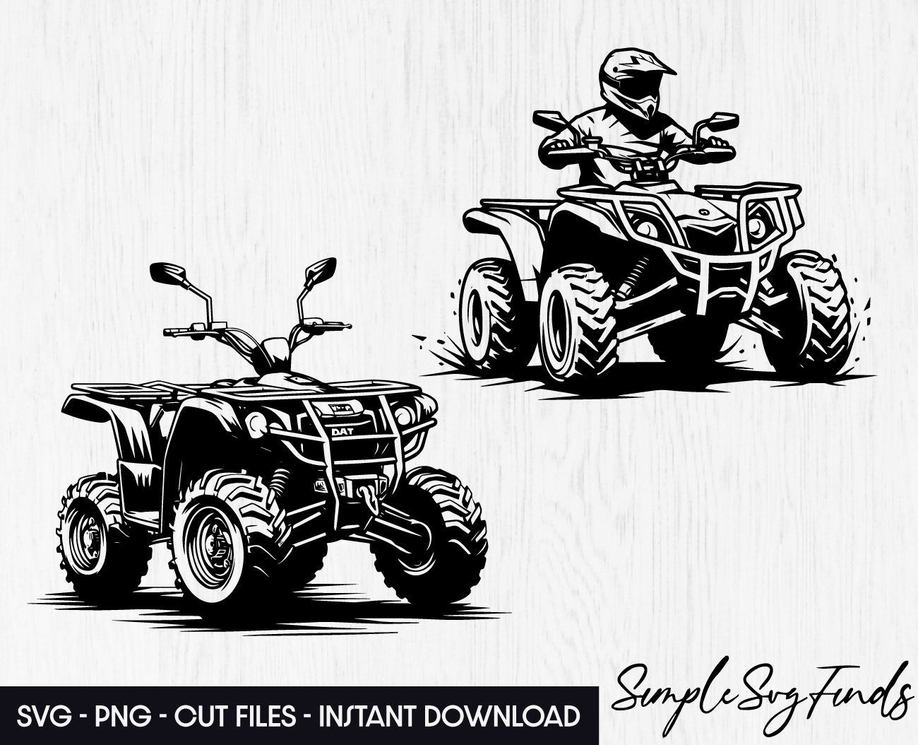 Atv Svg Atv Offroad Svg Dirty 4 Wheels Rzr Atv Svg Atv Riding Svg Atv ...