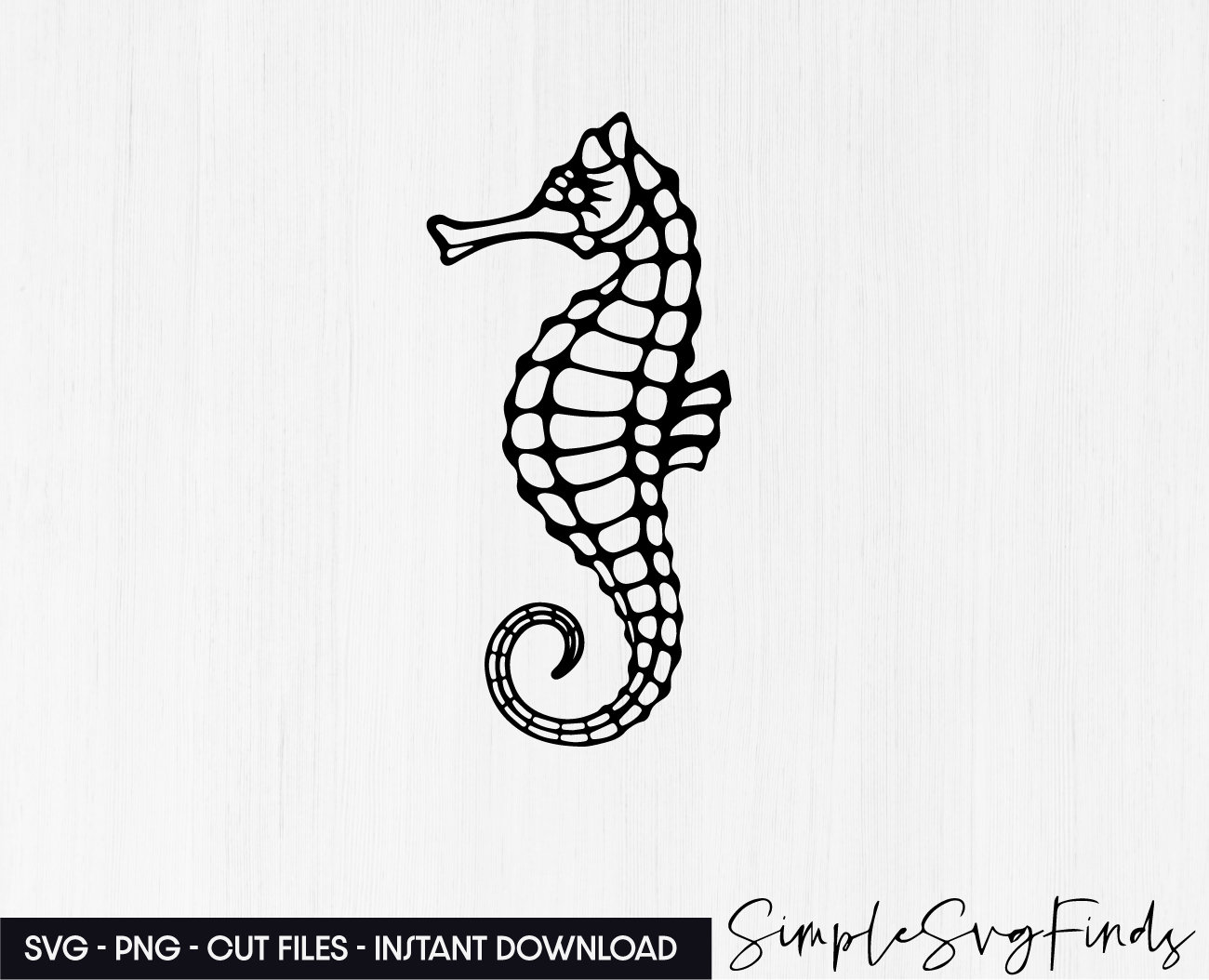 Seahorse Line Art