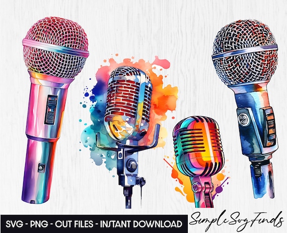 Vintage Radio Microphone Clip Art