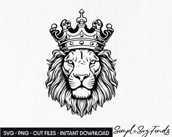LION SVG BUNDLE/ Lion Head Svg/ Wild Animal Svg/ African Animal/ Zoo ...