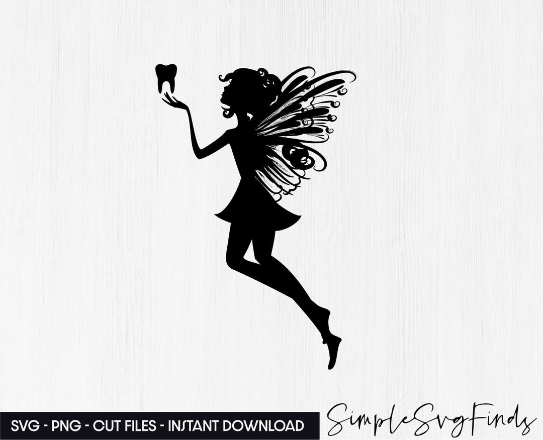 Tooth Fairy SVG Clipart, Teeth Fairy Digital Download, Kids Tooth Fairy ...