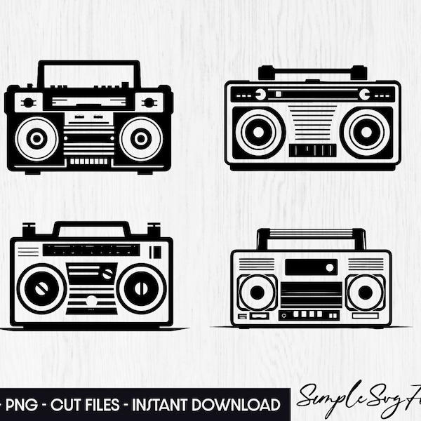 Boom Box Svg - Etsy