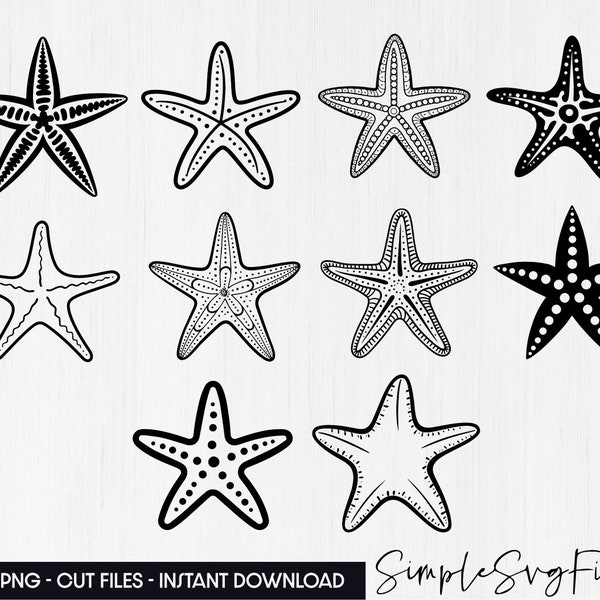 Starfish Svg - Etsy