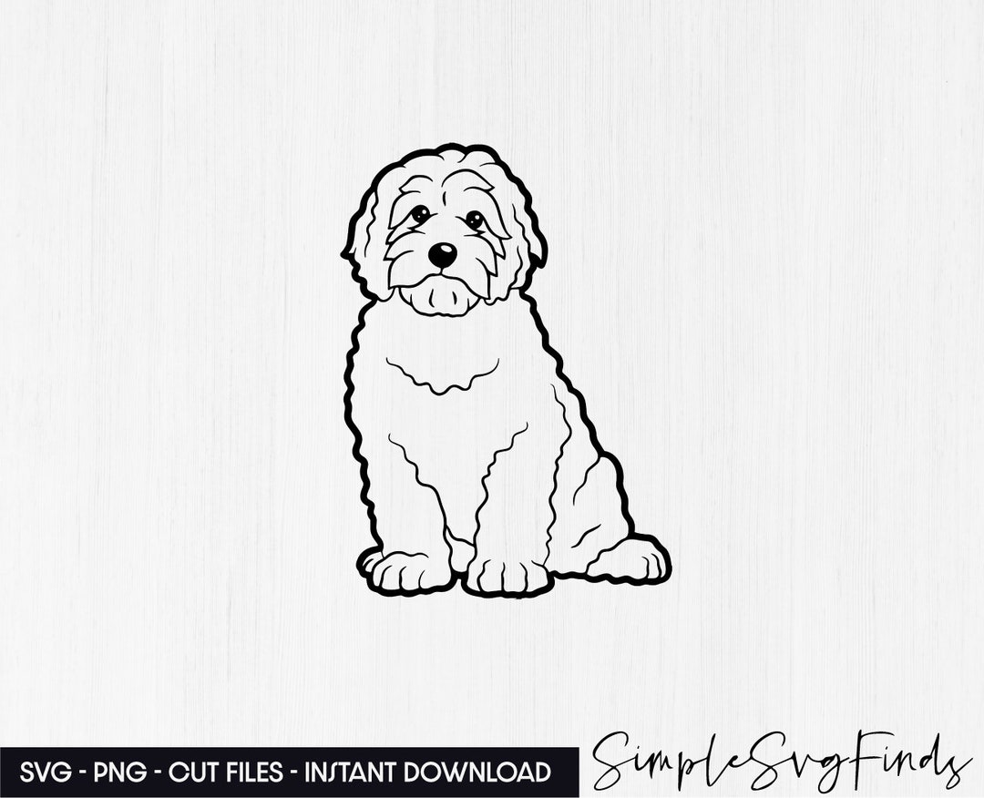 Buy Goldendoodle Svg, Dog Svg, Golden Doodle Silhouette, Goldendoodle ...