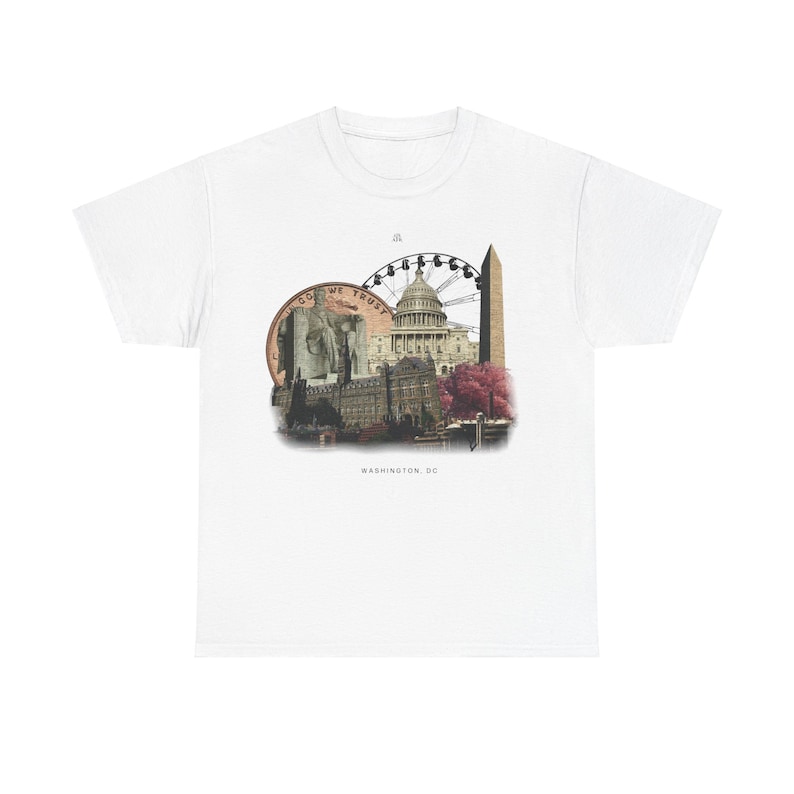 Washington DC City Edition Heavy Cotton Tee - Etsy