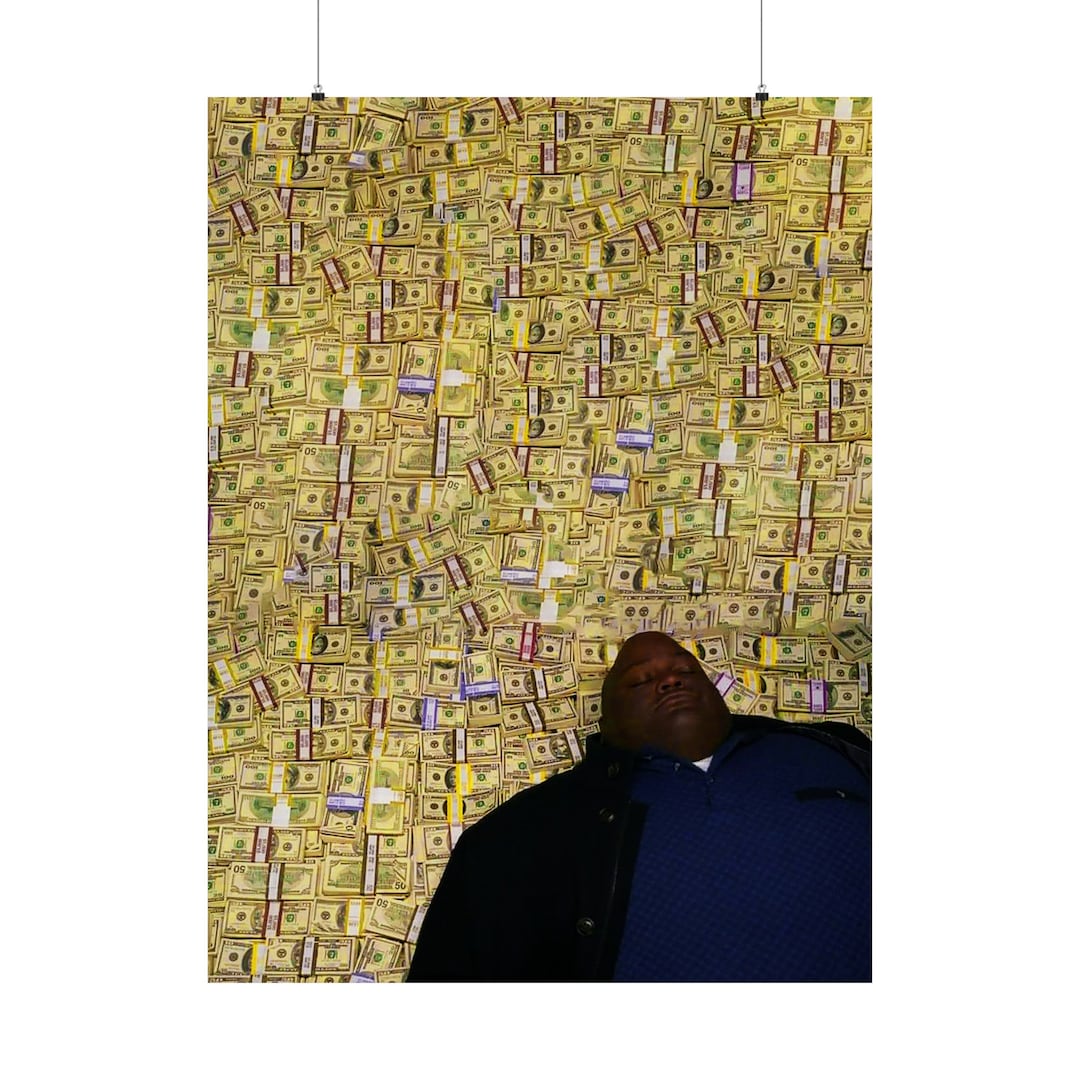 Iconic 'breaking Bad' Huell Laying on Money Matte Poster - Etsy
