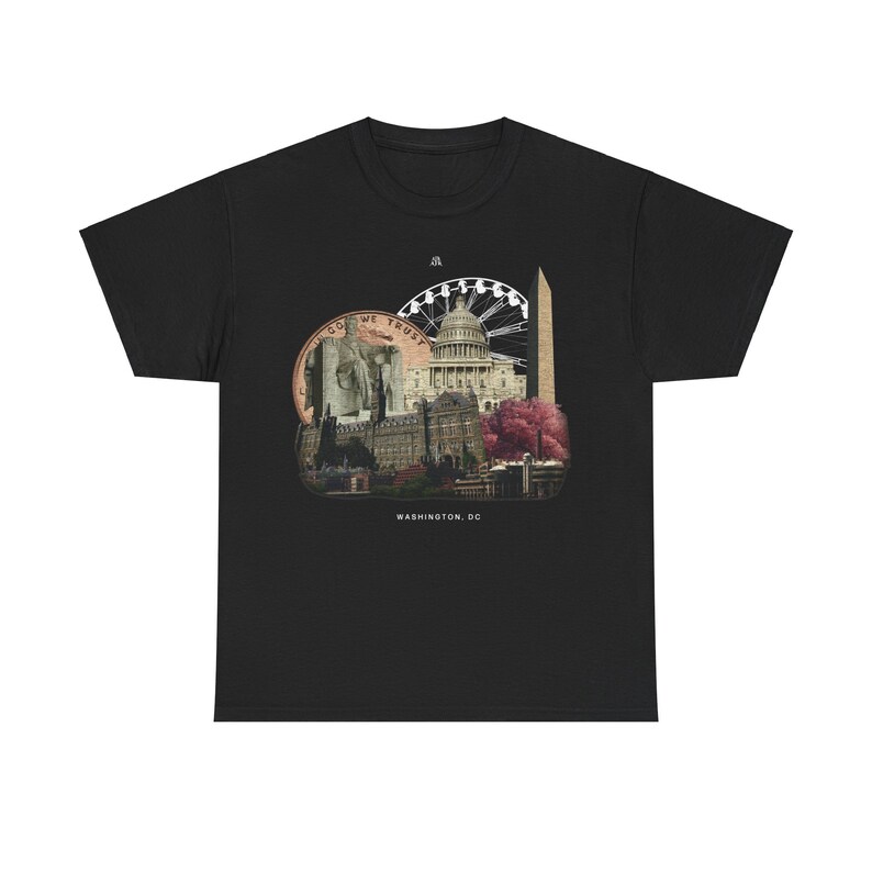 Washington DC City Edition Heavy Cotton Tee - Etsy