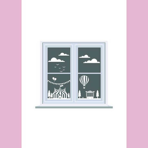 Window Decal Template - Etsy