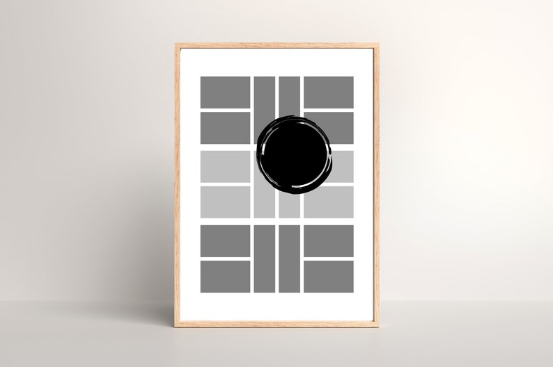 Abstract Pickleball Court Shapes: Poster Print Set of 3, Mid Century ...
