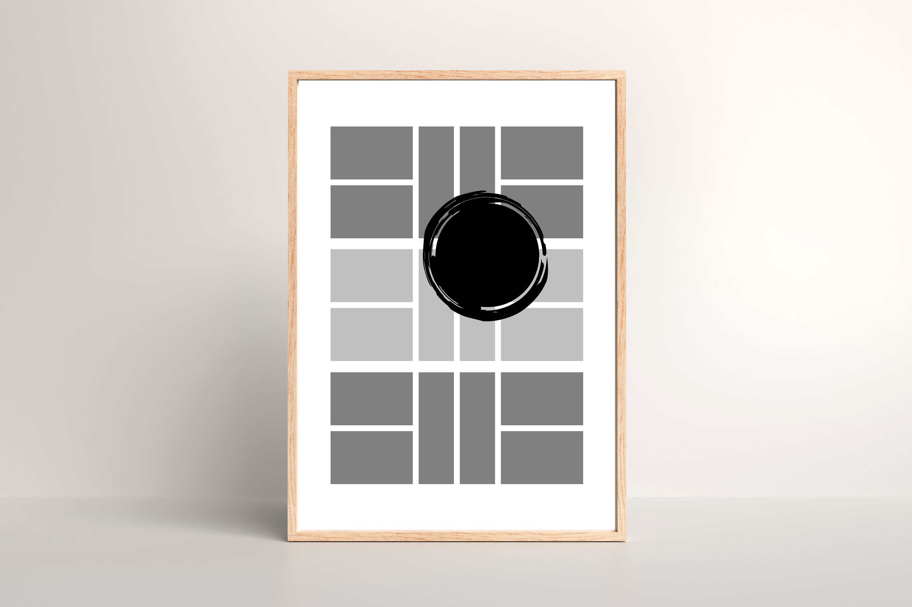 Abstract Pickleball Court Shapes: Poster Print Set of 3, Mid Century ...