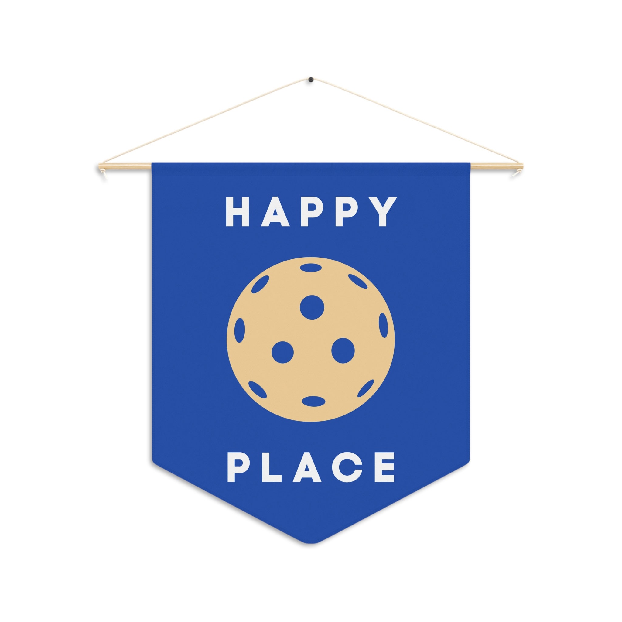 Pickleball Flag, Pickleball Home Decor Pennant, Happy Place, Sports ...
