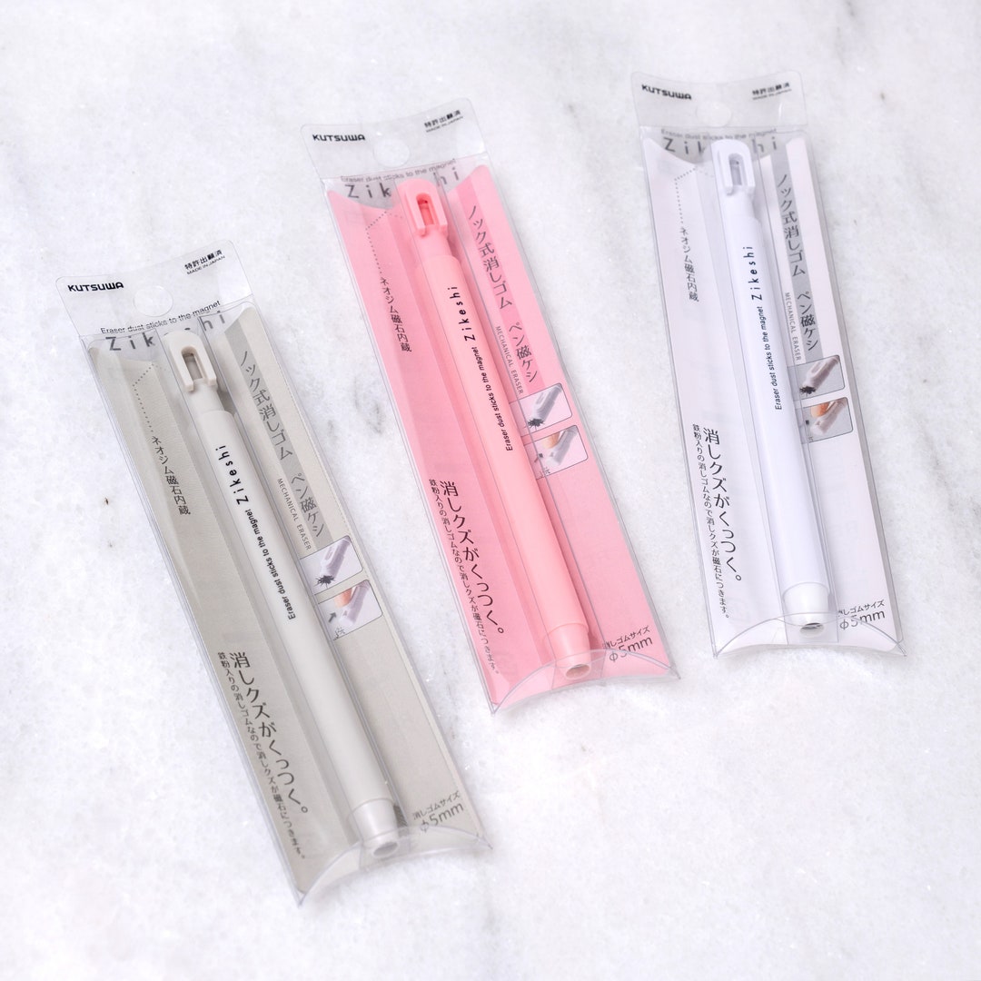 KUTSUWA ZIKESHI ERASER an Eraser Dust Sticks to the Magnet 3 Color ...