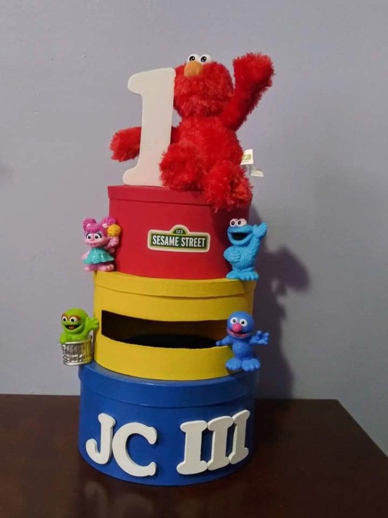 Sesame Street Inspired Elmo Theme Card Box - Etsy