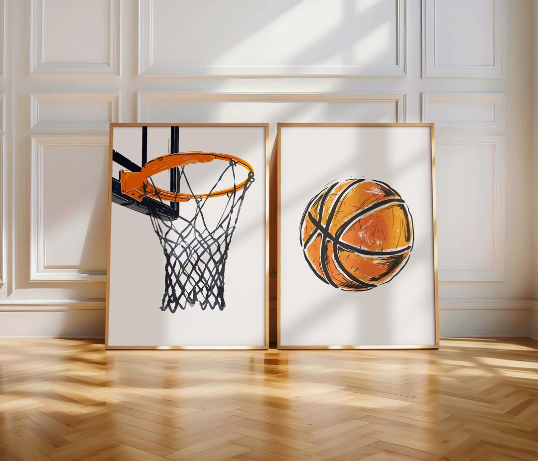 Printable Basketball Wall Art Prints, Basketball Gift for Boys Bedroom ...