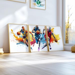 Printable Basketball Wall Decor Basketball Gift for Boys Bedroom ...