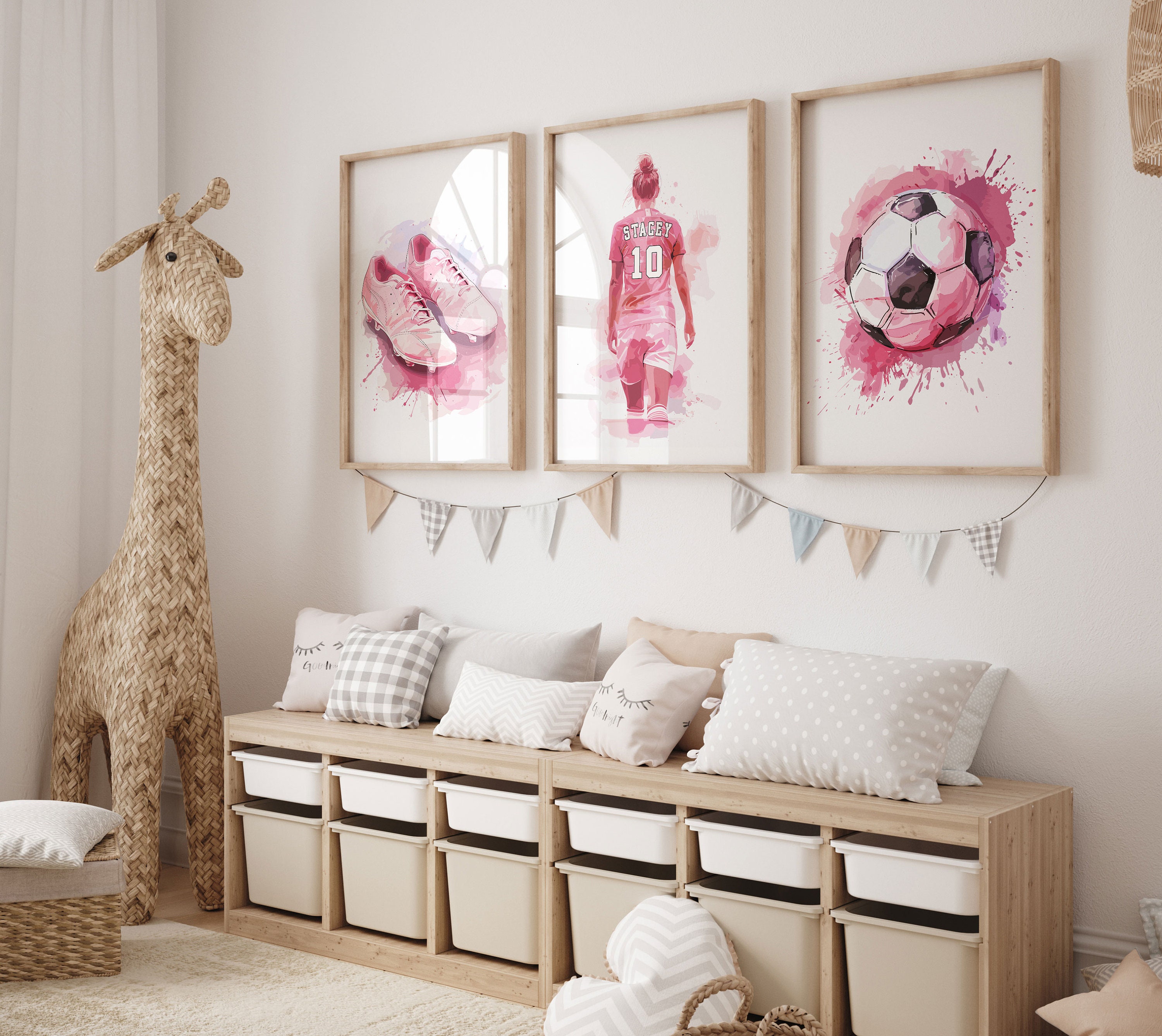 Personalized Soccer Prints, Soccer Wall Art, Girls Soccer Posters ...