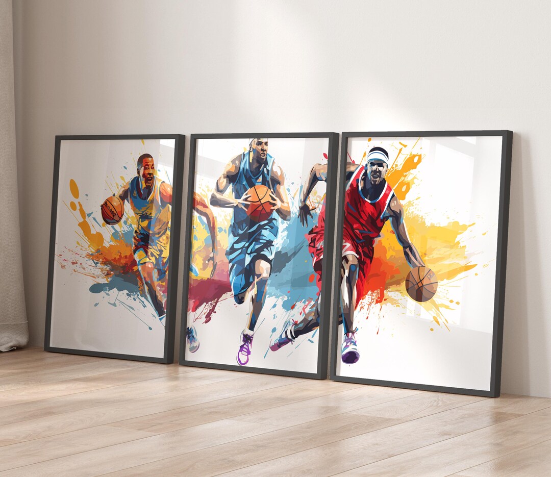 Printable Basketball Wall Decor Basketball Gift for Boys Bedroom ...