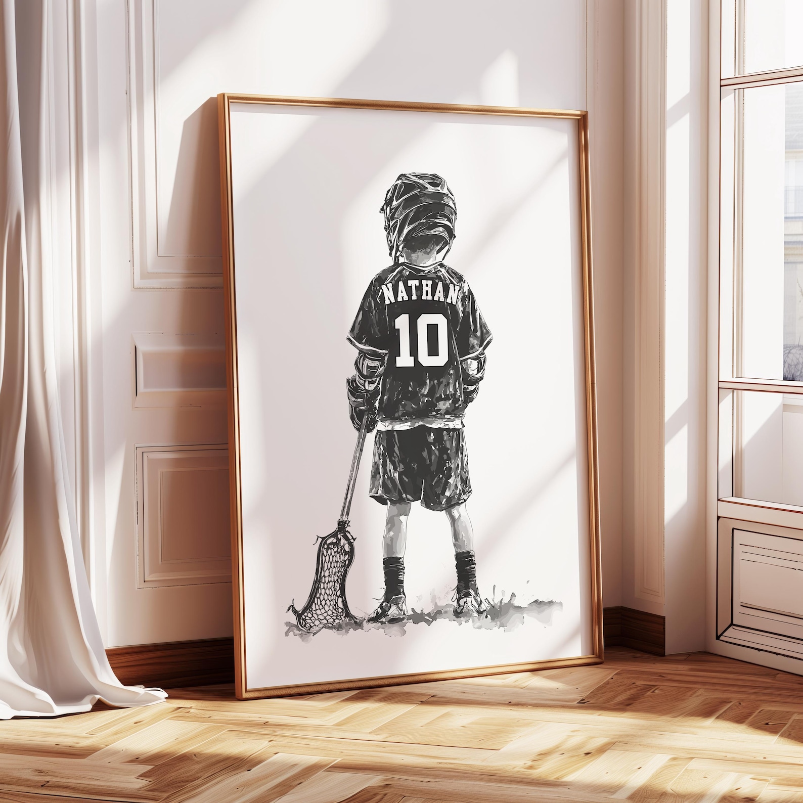 Personalized Lacrosse Prints, Set of 3 Lacrosse Posters, Custom ...