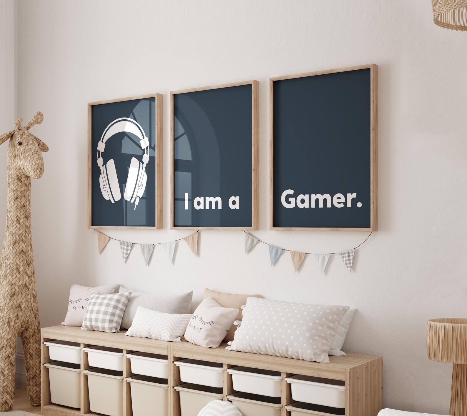 Personalized Gaming Prints, Set of 3 Gaming Decor, Gaming Wall Art ...