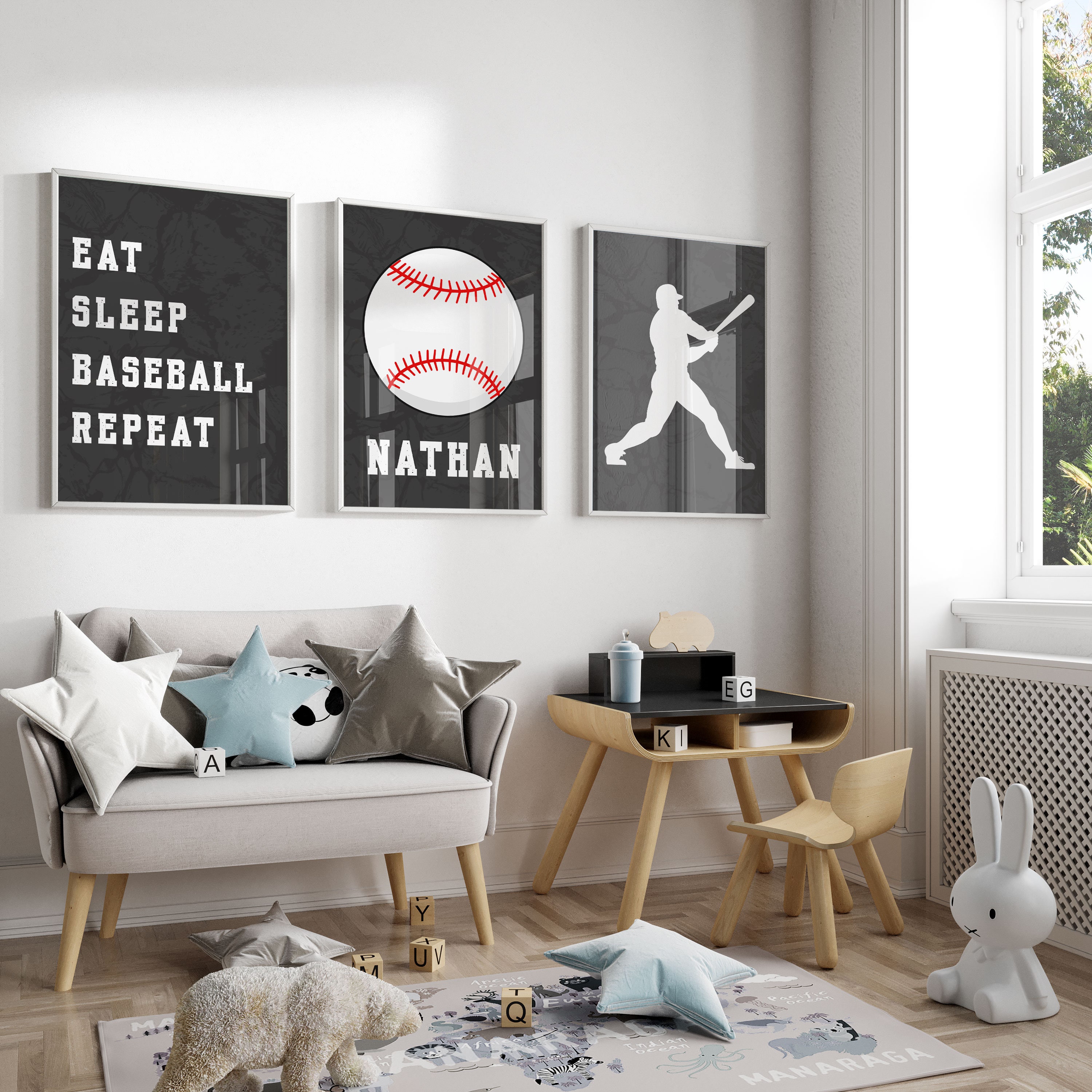 Personalized Baseball Prints, Baseball Jersey Custom Name, Baseball ...