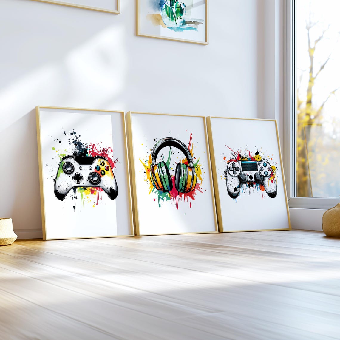 Set of 3 Gaming Prints, Gaming Poster, Gaming Wall Art, Gaming Room ...