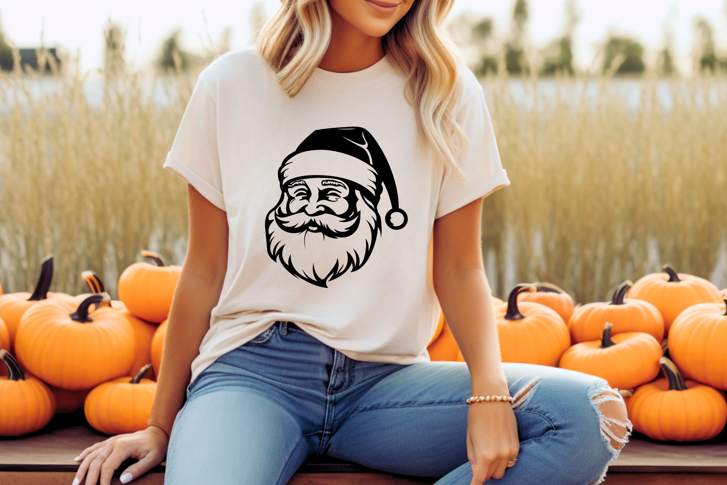 Christmas Santa SVG Bundle, Father Christmas SVG Cut Files for Cricut ...