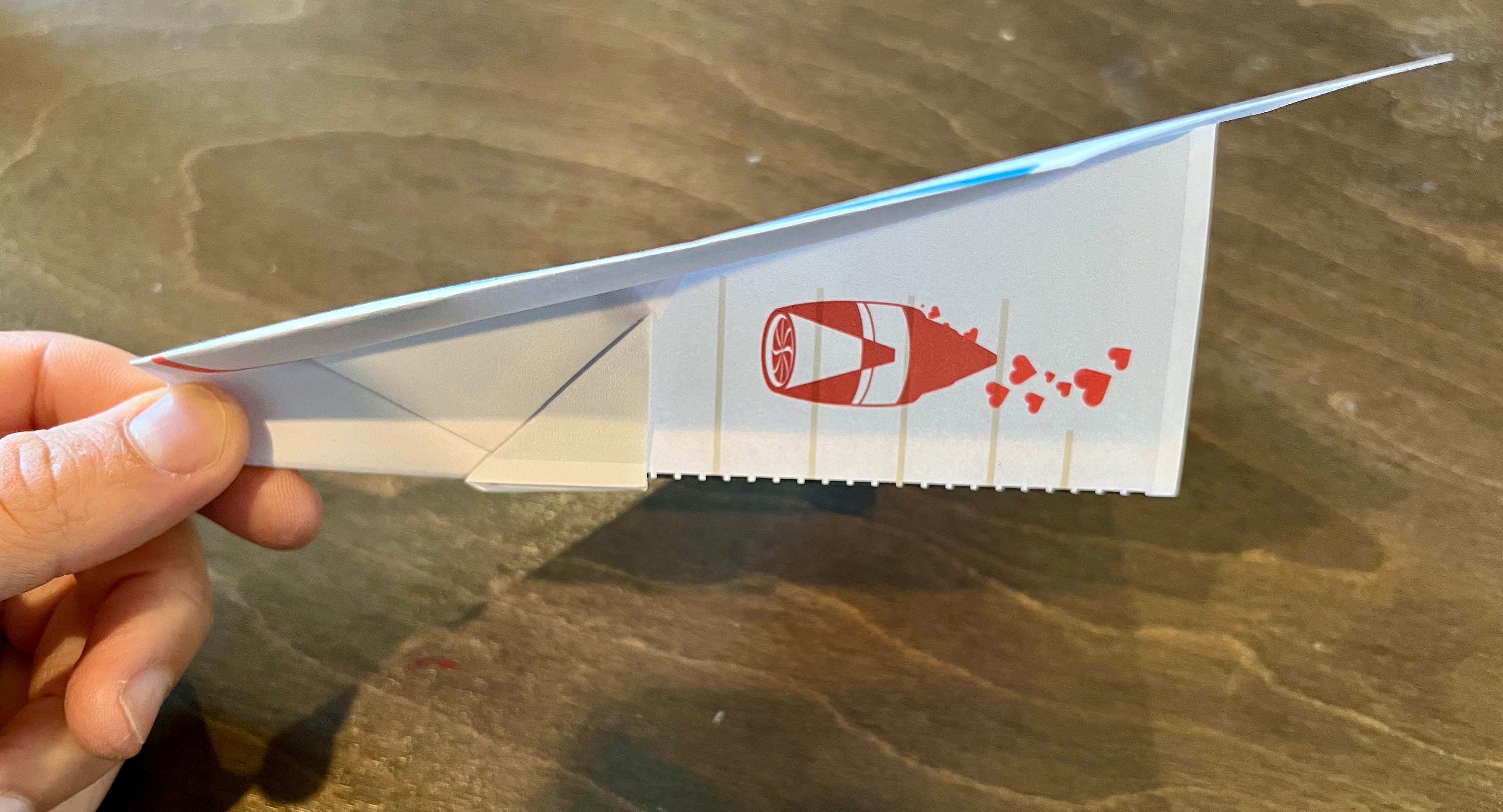 Printable Paper Airplane Card for Anniversary, Valentine's Day, Love ...