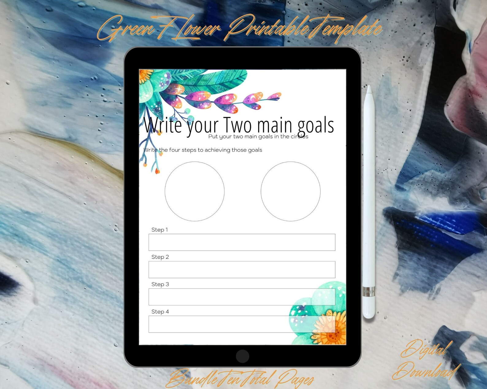 Digital Printable Daily Checklist Templates Reflection Pages Goal ...