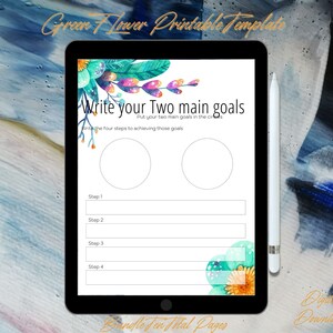 Digital Printable Daily Checklist Templates Reflection Pages Goal ...