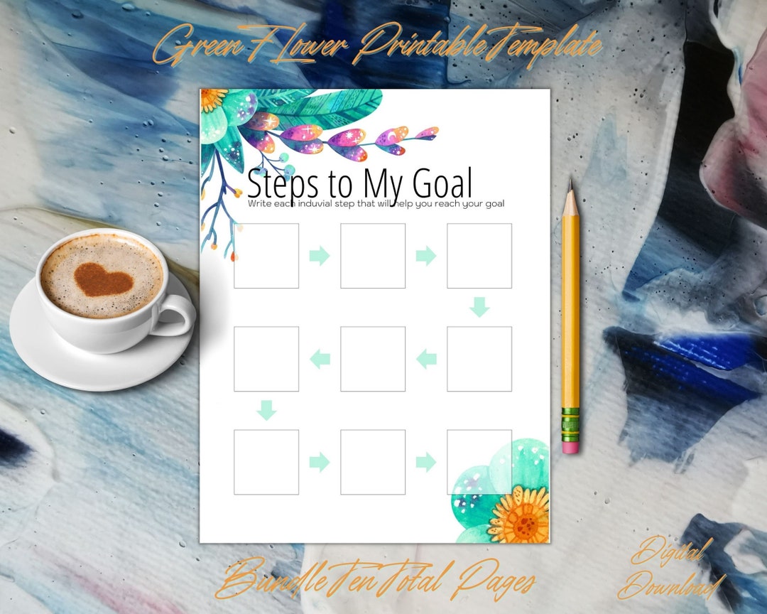 Digital Printable Daily Checklist Templates Reflection Pages Goal ...