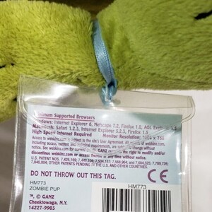 Webkinz Halloween Zombie Pup Green Plush Dog Excellent - Etsy