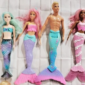 Lot 8 Barbie Doll Mermaid Merman Dreamtopia Fairytopia Color - Etsy