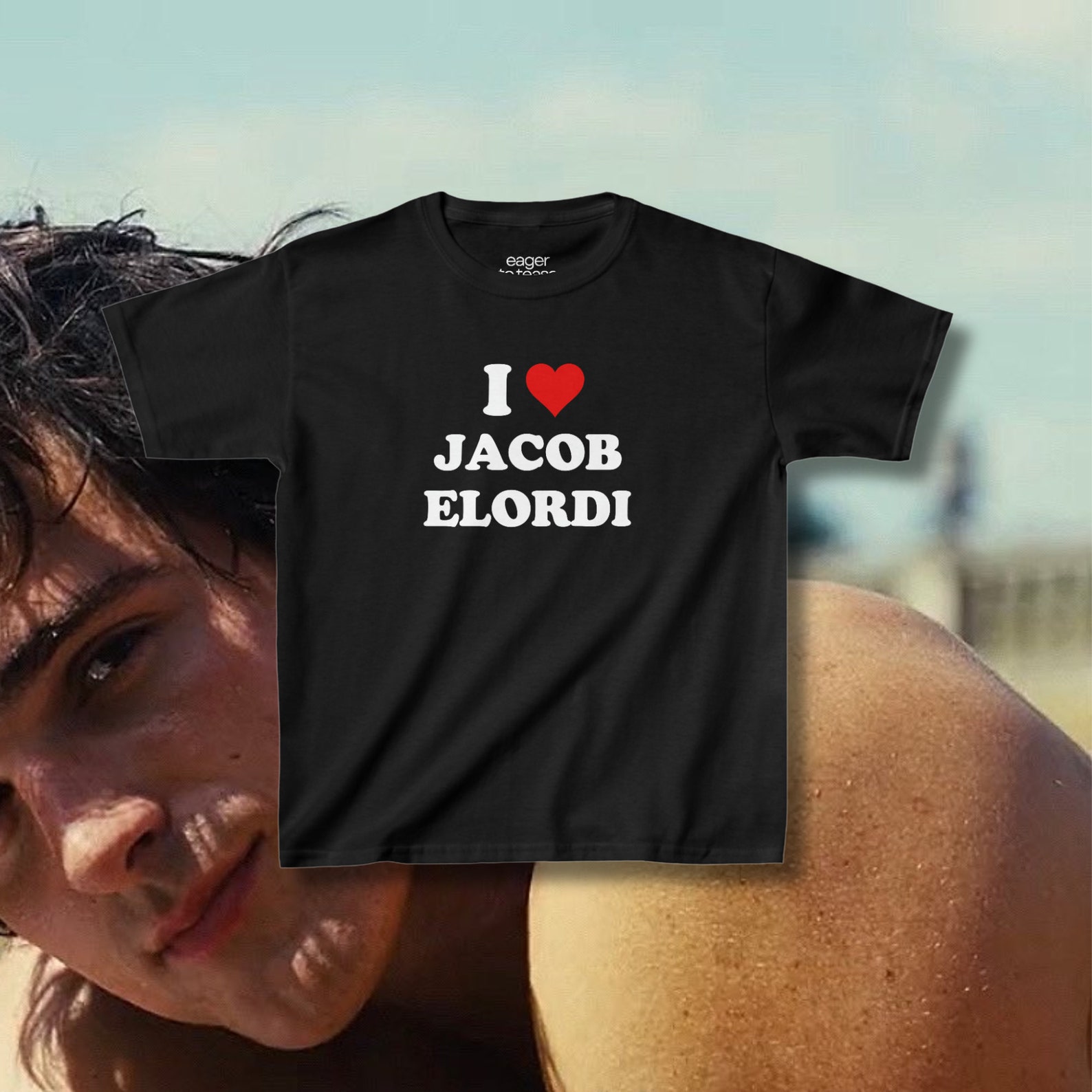 I Heart Jacob Elordi Baby Tee I Love Jacob Elordi Y2k T-shirt Vintage ...