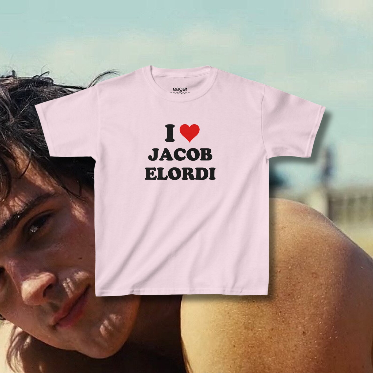 I Heart Jacob Elordi Baby Tee I Love Jacob Elordi Y2k T-shirt Vintage ...