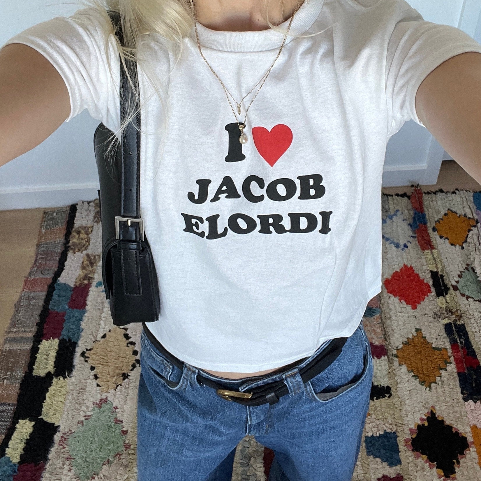 I Heart Jacob Elordi Baby Tee I Love Jacob Elordi Y2k T-shirt Vintage ...