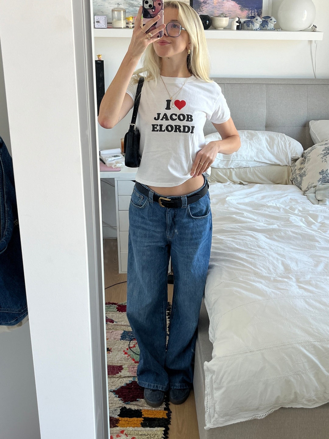 I Heart Jacob Elordi Baby Tee I Love Jacob Elordi Y2k T-shirt Vintage ...