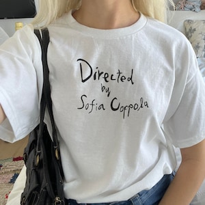 Directed by Sofia Coppola Handwriting Classic Tee | Heavy Unisex Cotton ...