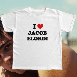 I Heart Jacob Elordi Baby Tee I Love Jacob Elordi Y2k T-shirt Vintage ...
