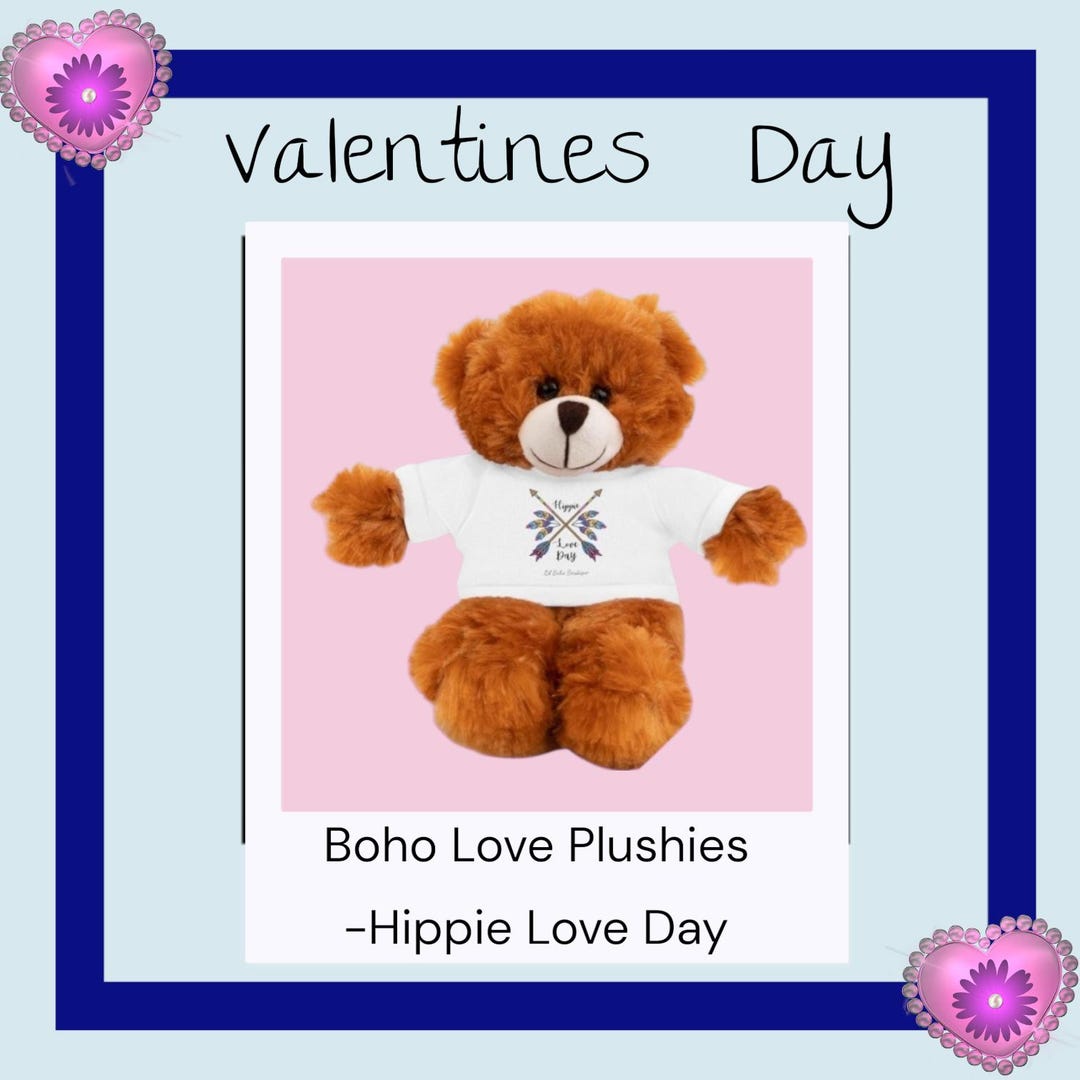 Boho Love Plushies-hippie Love Day - Etsy