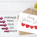 Printable Valentine's Day Card With Red Hearts, Downloadable and ...