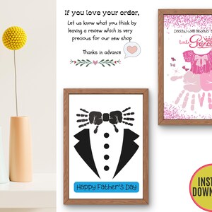 Fathers Day Handprint Craft Bundle, Printable Gift, Fathers Day ...