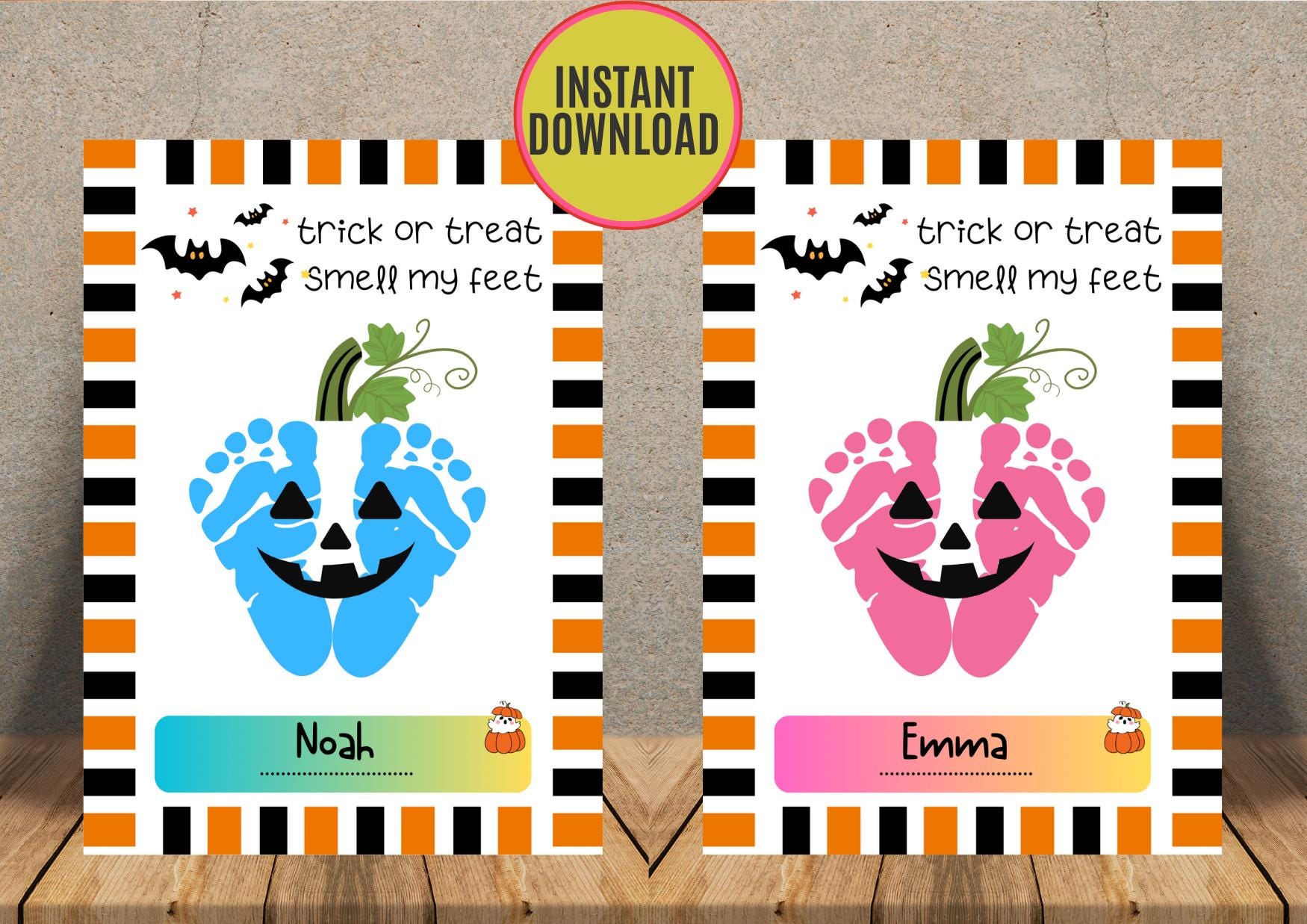Halloween Handprint Art Bundle, Keepsake Craft (digital Download) - Etsy