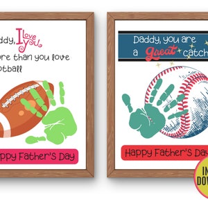 Fathers Day Handprint Craft Bundle, Printable Gift, Fathers Day ...